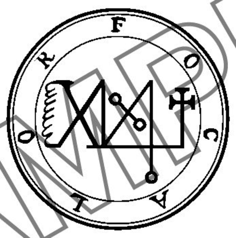 Seal of Focalor SVG 41st Demon Focalor Sigil SVG Goetia Demon SVG ...