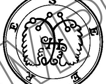 Seal of Paimon SVG 9th Demon Paimon Sigil SVG Goetia Demon SVG Occult ...