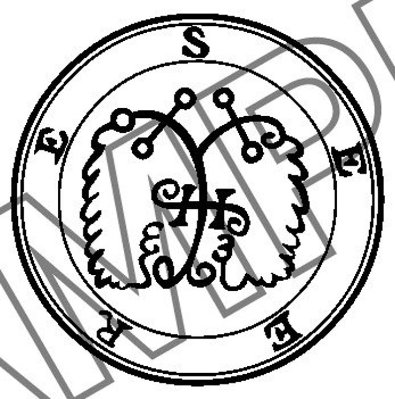 Seal of Seere SVG 70th Demon Seere Sigil SVG Goetia Demon SVG Occult ...