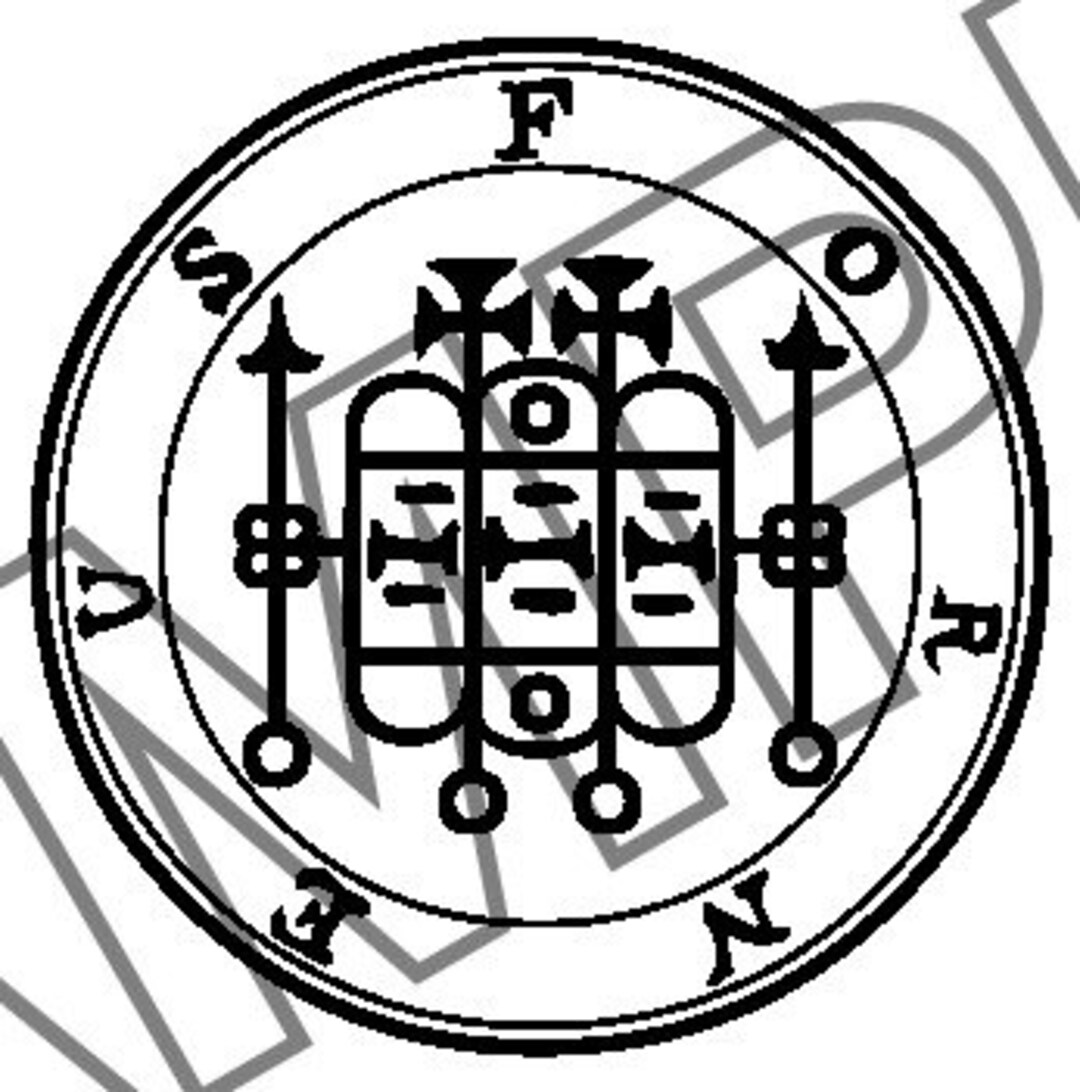 Seal of Forneus SVG 30th Demon Forneus Sigil SVG Goetia Demon SVG ...