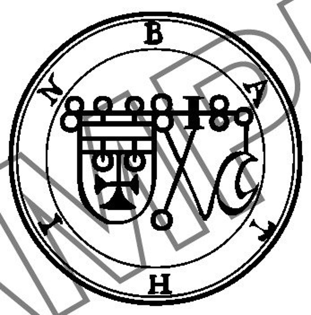 Seal of Bathin SVG 18th Demon Bathin Sigil SVG Goetia Demon SVG Occult ...