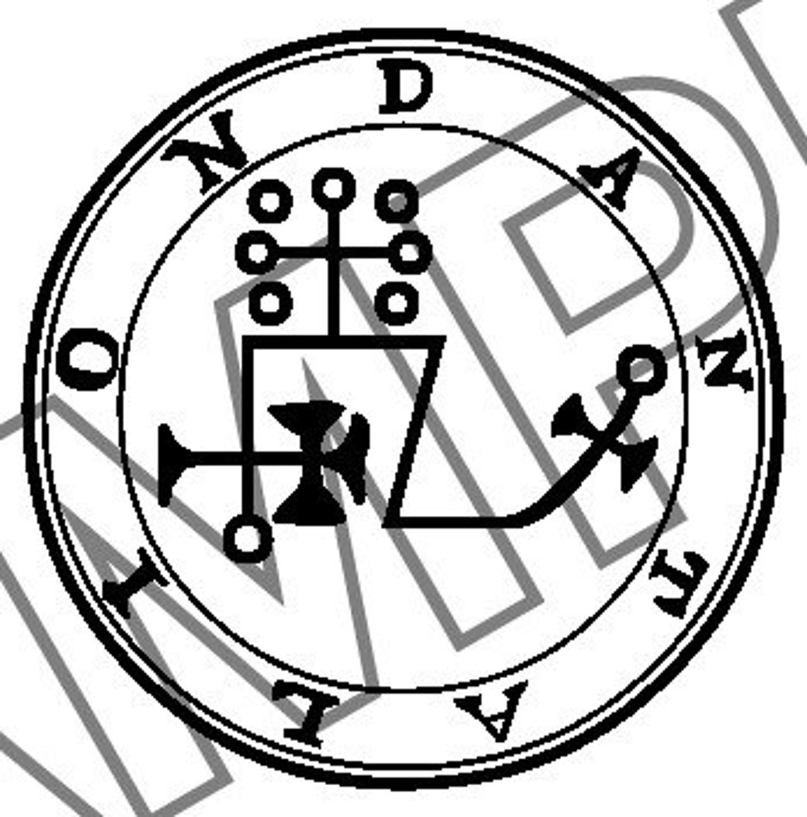 Seal of Dantalion SVG 71st Demon Dantalion Sigil SVG Goetia Demon SVG ...