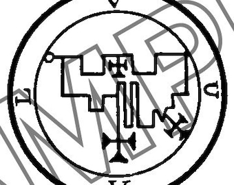 Seal of Alloces SVG 52nd Demon Alloces Sigil SVG Goetia Demon SVG ...