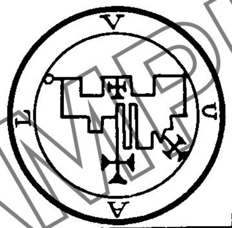 Seal of Uvall SVG 47th Demon Uvall Sigil SVG Goetia Demon SVG Occult ...