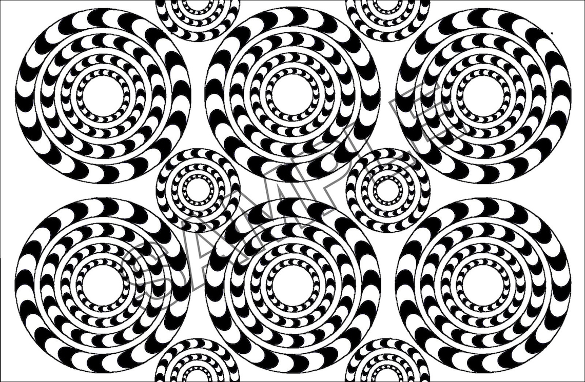 Optical Illusion SVG False Movement Motion Illusion SVG Apparent Motion ...