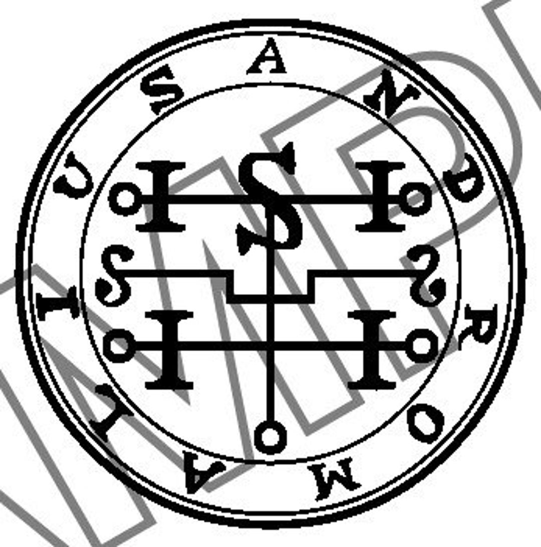 Seal of Andromalius SVG 72nd Demon Andromalius Sigil SVG Goetia Demon ...