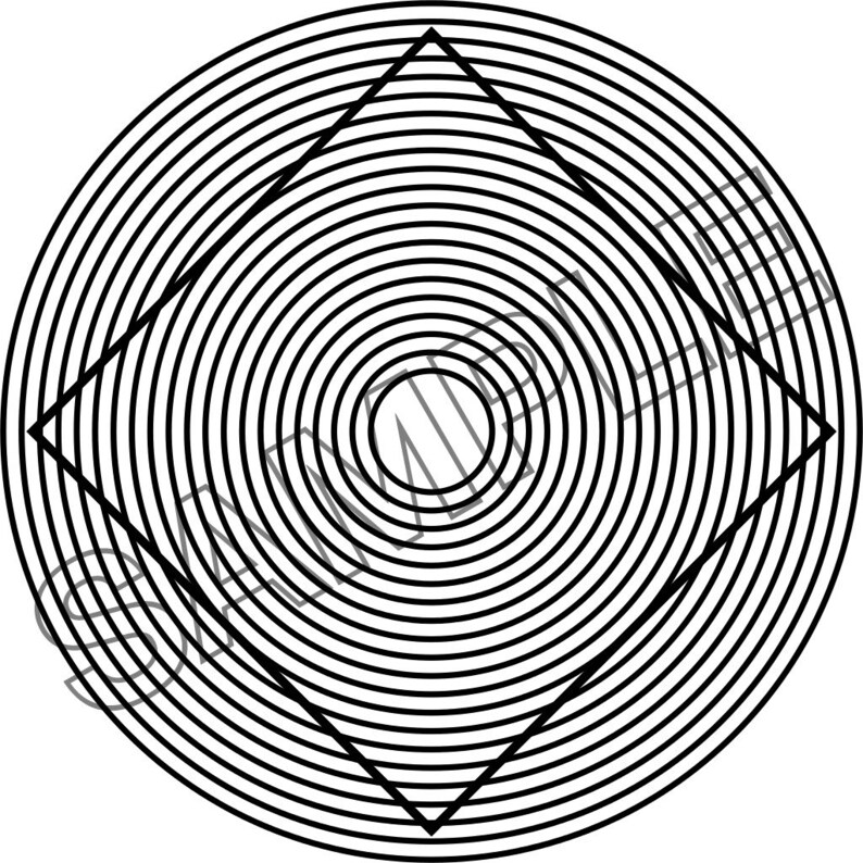 Ehrenstein Bending Square SVG Optical Illusion SVG - Etsy