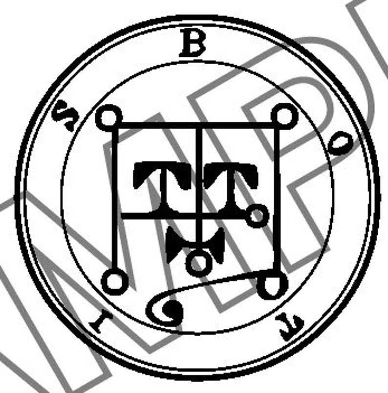 Seal of Botis SVG 17th Demon Botis Sigil SVG Goetia Demon SVG Occult ...