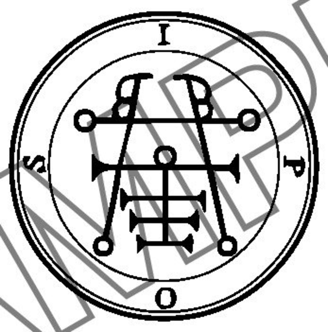 Seal of Ipos SVG 22nd Demon Ipos Sigil SVG Goetia Demon SVG Occult ...