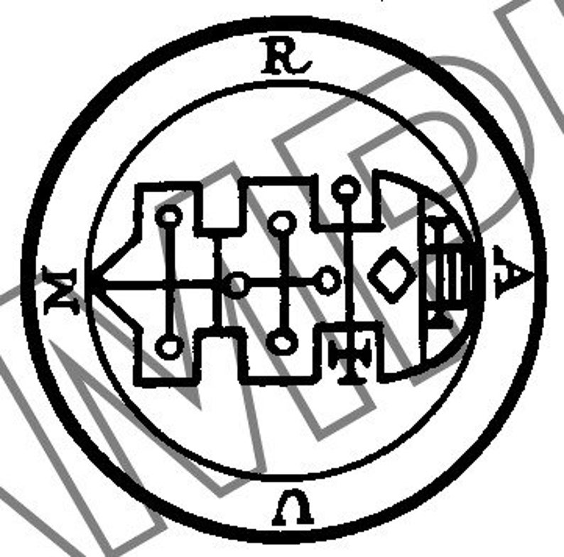 Seal of Raum SVG 40th Demon Raum Sigil SVG Goetia Demon SVG Occult ...
