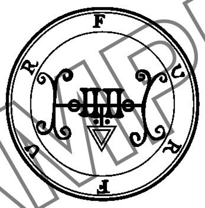Seal of Furfur SVG 34th Demon Furfur Sigil SVG Goetia Demon SVG Occult ...