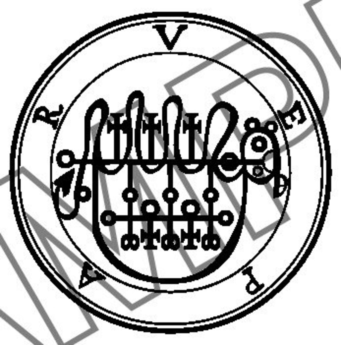 Seal of Vepar SVG 42nd Demon Vepar Sigil SVG Goetia Demon SVG Occult ...