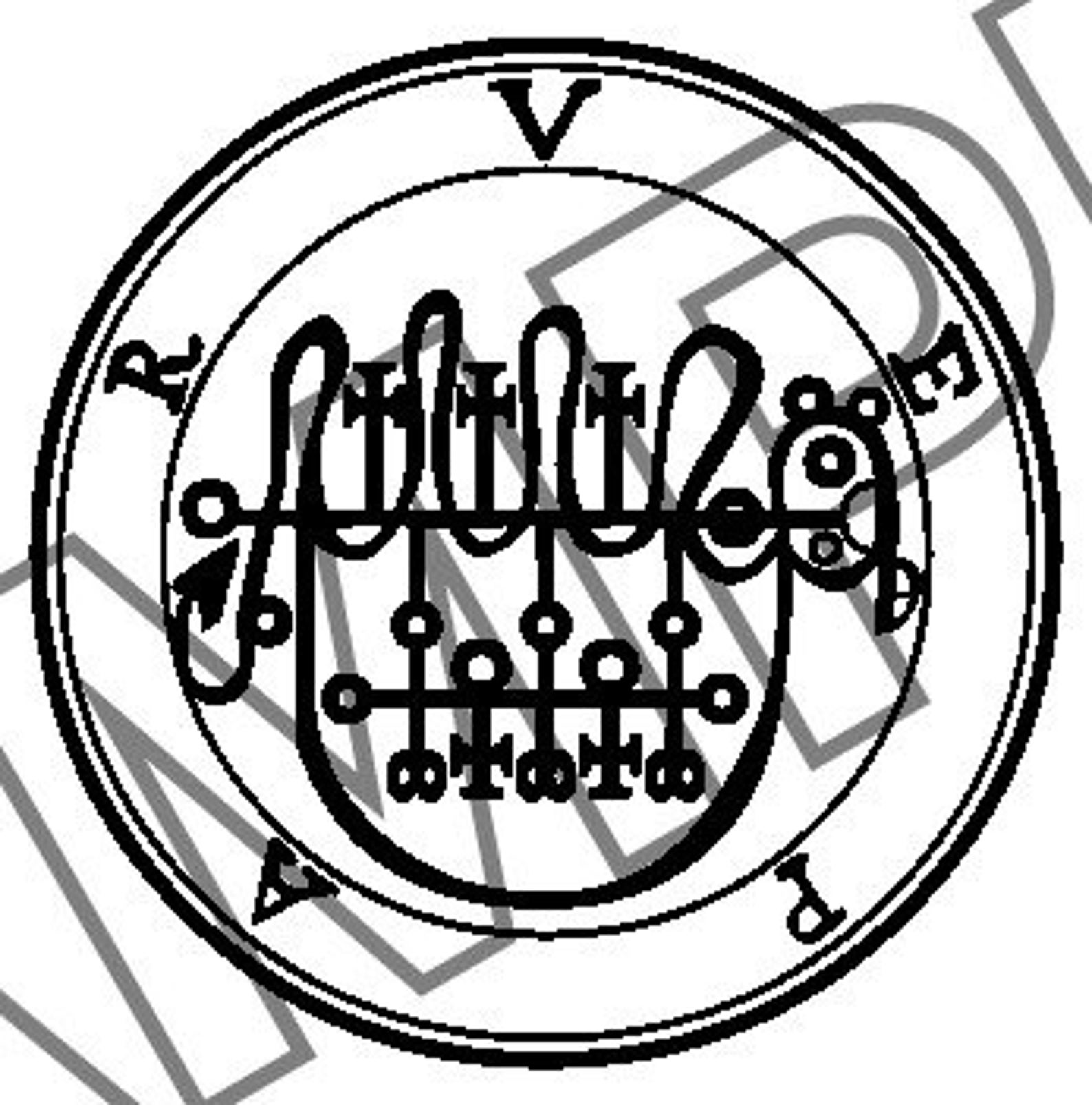 Seal of Vepar SVG 42nd Demon Vepar Sigil SVG Goetia Demon SVG Occult ...