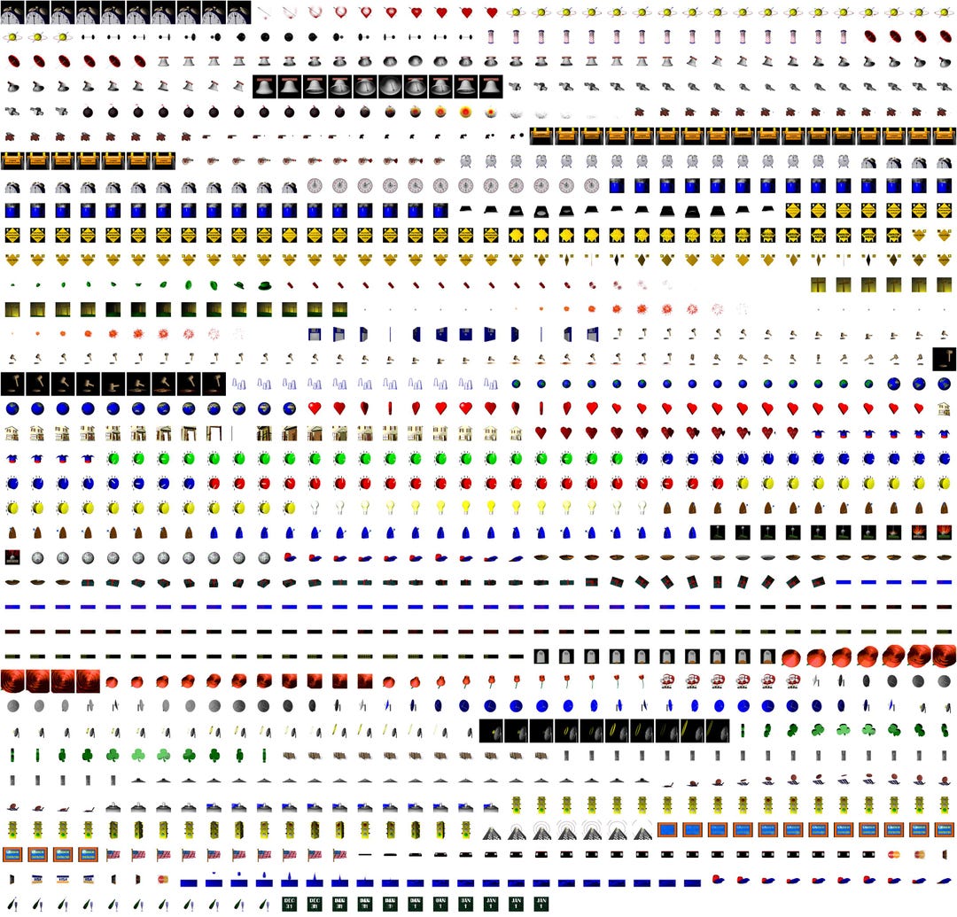 6000+ Vintage 90s Email Gifs Letters Office Culture Objects Numbers ...