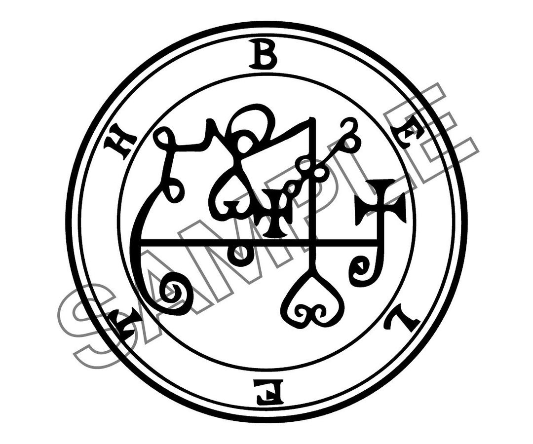 Seal Of Beleth Svg 13th Demon Beleth Sigil Svg Goetia Demon Svg Occult Magic Circle Svg