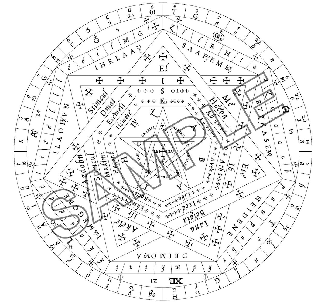 Sigillum Dei Aemaeth SVG Seal of the Truth of God SVG Magic Circle - Etsy