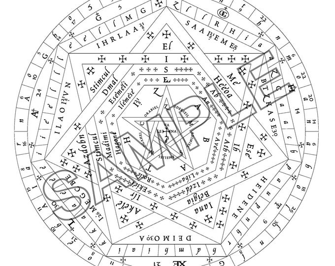 Tetragrammaton Sigil SVG YHWH Name of God Magic Circle - Etsy Canada