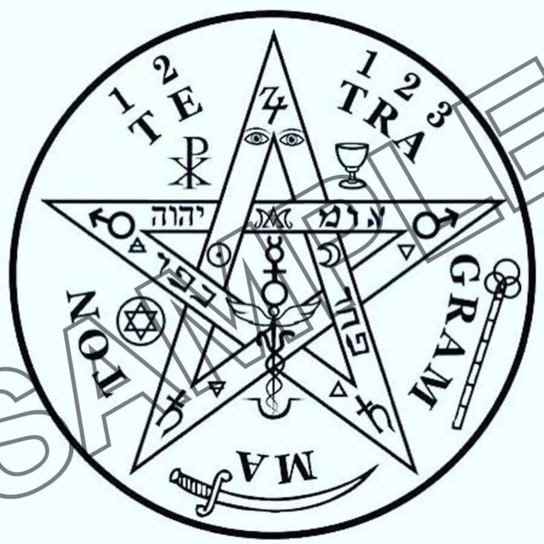 Tetragrammaton Sigil Svg Yhwh Name Of God Magic Circle Etsy