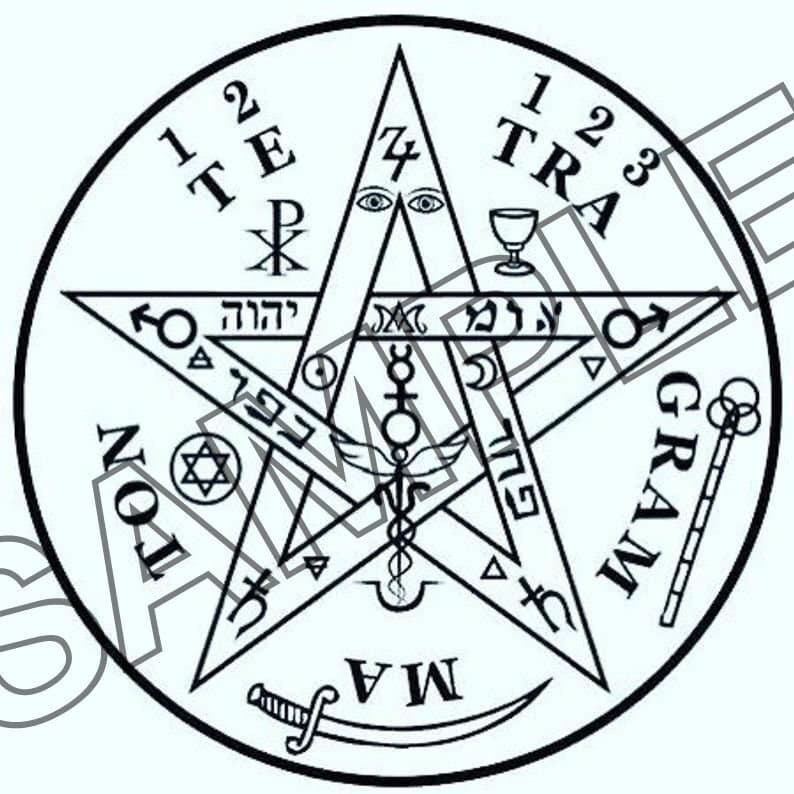 Tetragrammaton Sigil SVG YHWH Name of God Magic Circle - Etsy