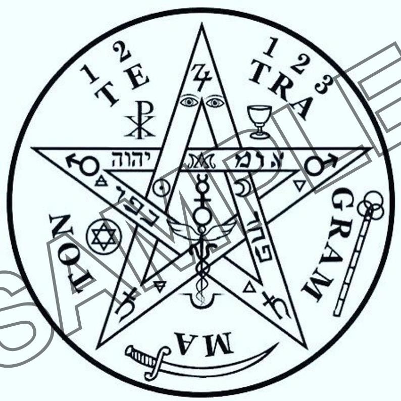 Tetragrammaton Sigil SVG YHWH Name of God Magic Circle - Etsy Canada