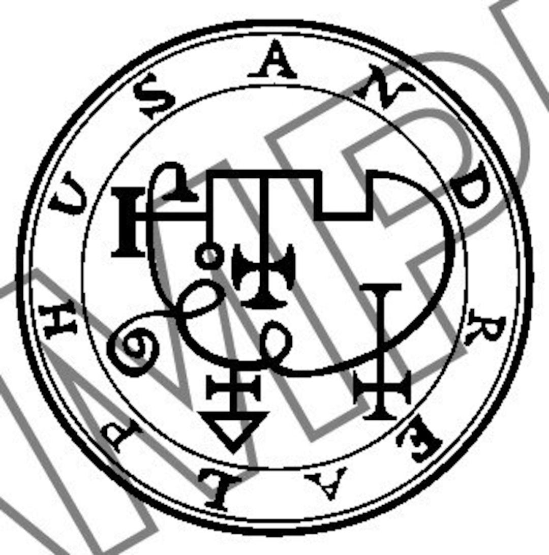 Seal of Andrealphus SVG 65th Demon Andrealphus Sigil SVG Goetia Demon ...
