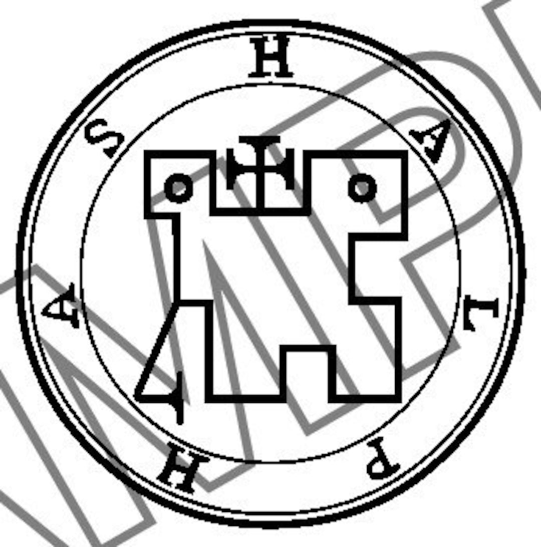 Seal of Halphas SVG 38th Demon Halphas Sigil SVG Goetia Demon SVG ...