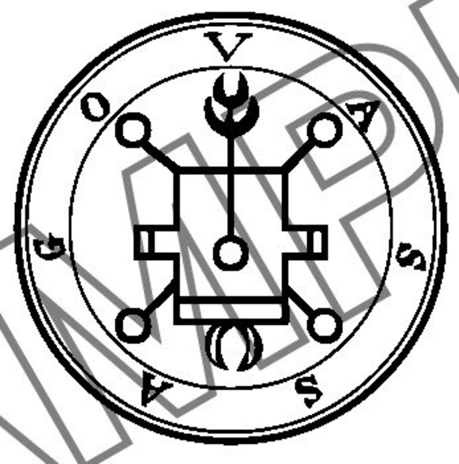 Seal of Vassago SVG 3rd Demon Vassago Sigil SVG Goetia Demon SVG Occult ...