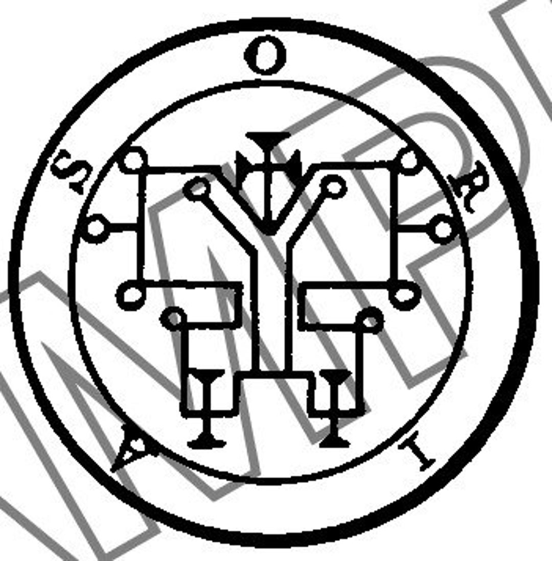 Seal of Orias SVG 59th Demon Orias Sigil SVG Goetia Demon SVG Occult ...