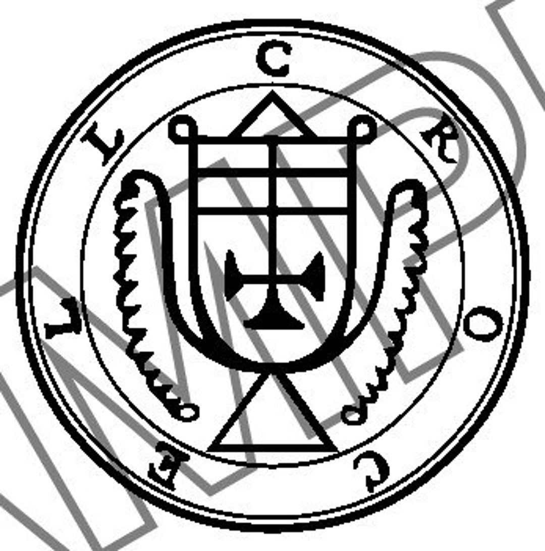 Seal of Crocell SVG 49th Demon Crocell Sigil SVG Goetia Demon SVG ...