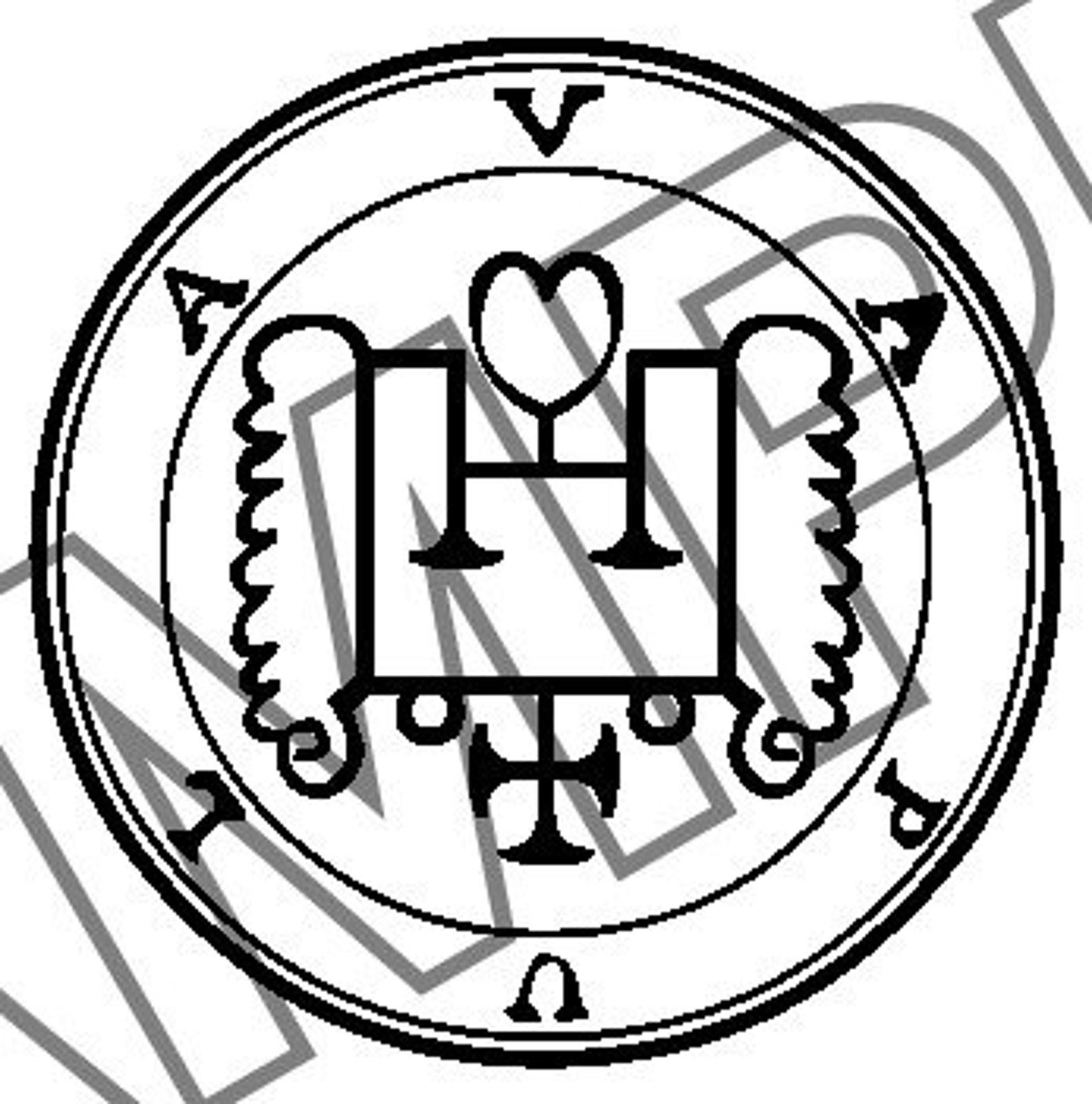 Seal of Vapula SVG 60th Demon Vapula Sigil SVG Goetia Demon SVG Occult ...