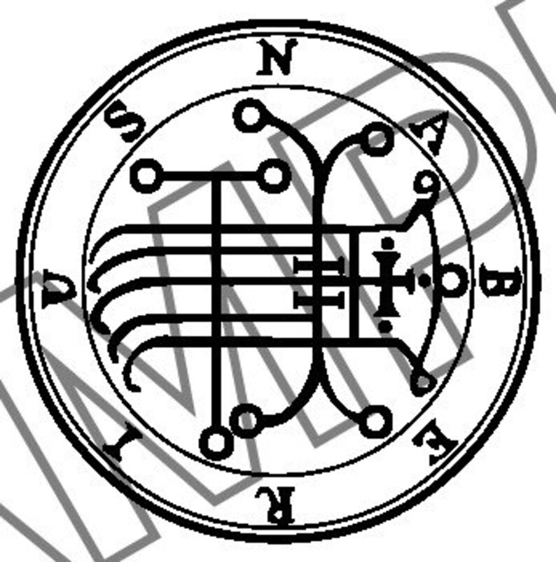Seal of Naberius SVG 24th Demon Naberius Sigil SVG Goetia Demon SVG ...