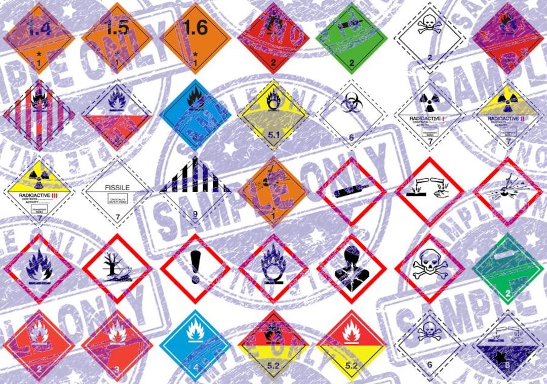 GHS Hazard Pictograms SVG and PNG Pack of 36 Sign Decal Designs Safety ...