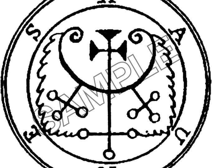 Goetia Spirit Demon Sigils and Enns Vector de Illustrator de archivos ...