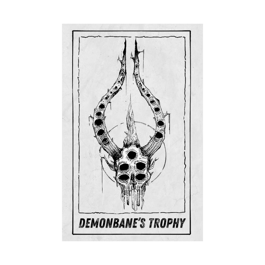 Demonbane's Trophy, 11 X 17 Fine Art Print, Art by William Bartlett ...