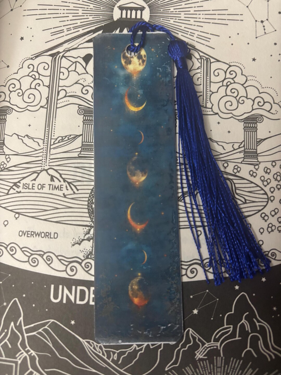 Moon Phase Bookmark - Etsy
