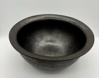 Open Bowl - 1.0 Quart Micaceous Clay Cookware Bowl; Lightweight, Oven ...