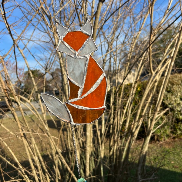Fox Stained Glass - Etsy