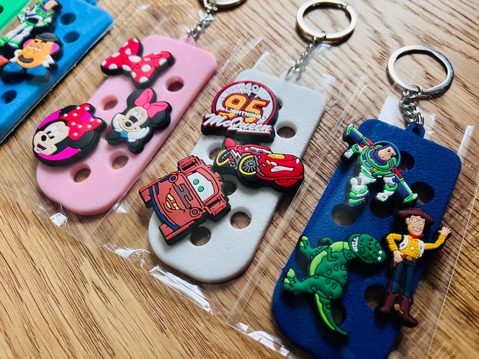 Croc Charm Keychain Cars Toy Story Minnie Dinosaurs - Etsy