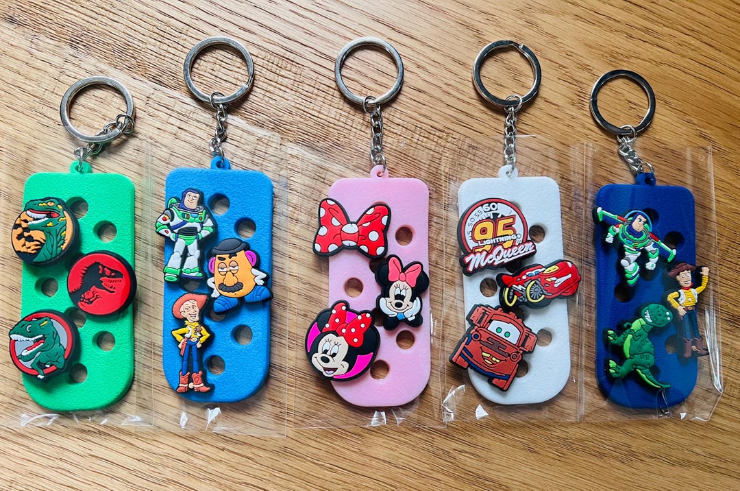 Croc Charm Keychain Cars Toy Story Minnie Dinosaurs - Etsy