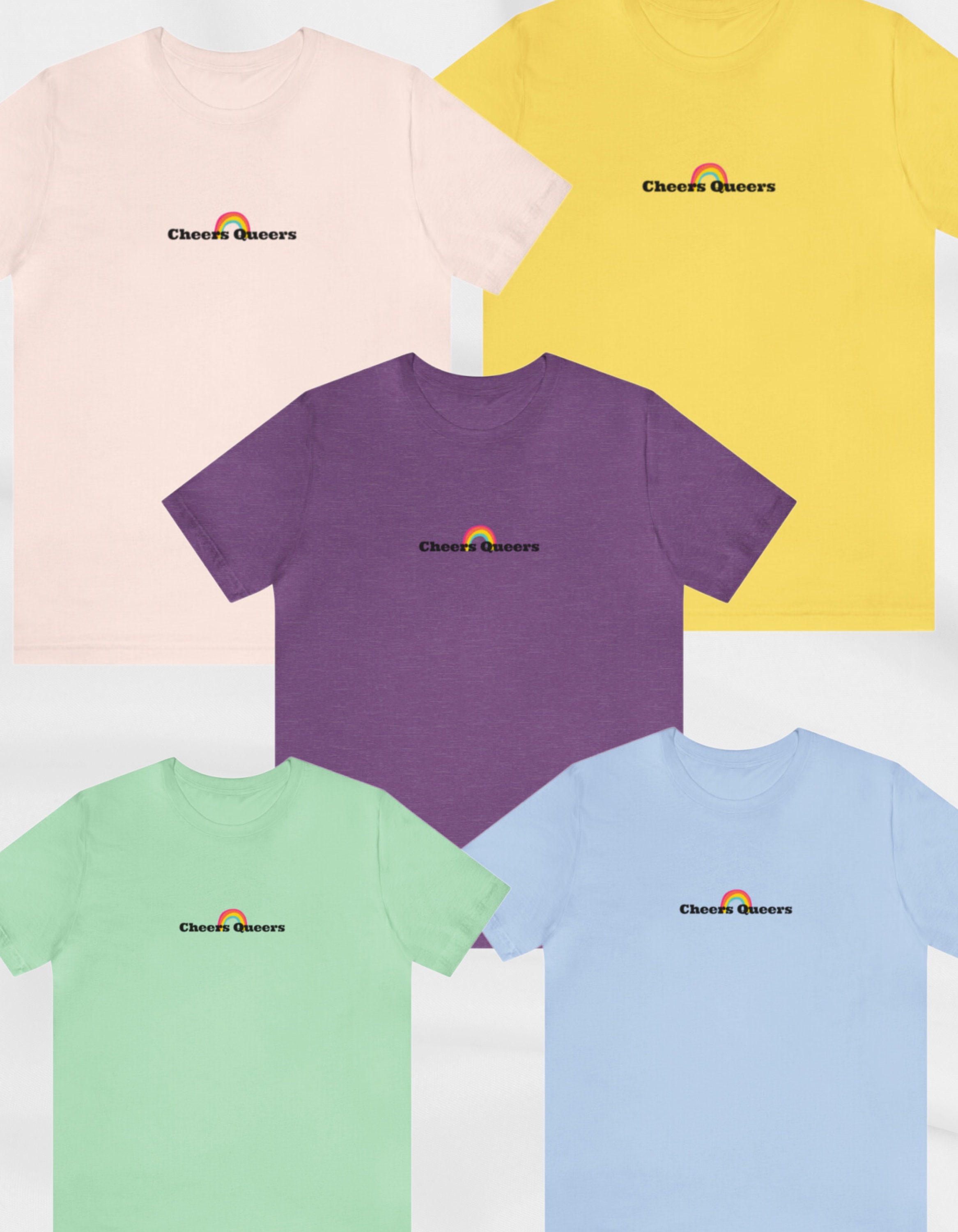 Cheers Queers Pride Tshirt, Gay Pride Tshirt, Gay Pride Outfit, LGBTQ ...