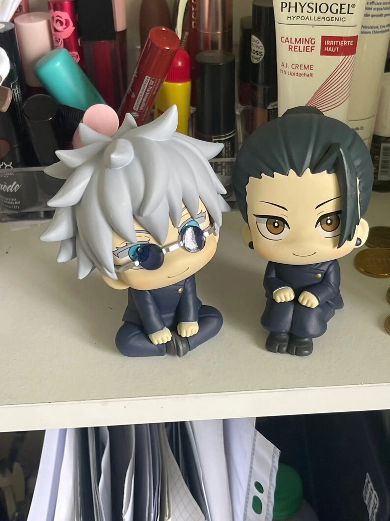 Anime Jujutsu Kaisen Cute Gojo & Geto 3D PRINTED Pop Toy Figurine Toy ...