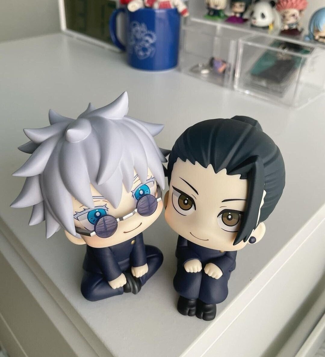 Cute Gojo & Geto 3D RESIN PRINTED Pop Toy Jujutsu Kaisen Style Figurine ...