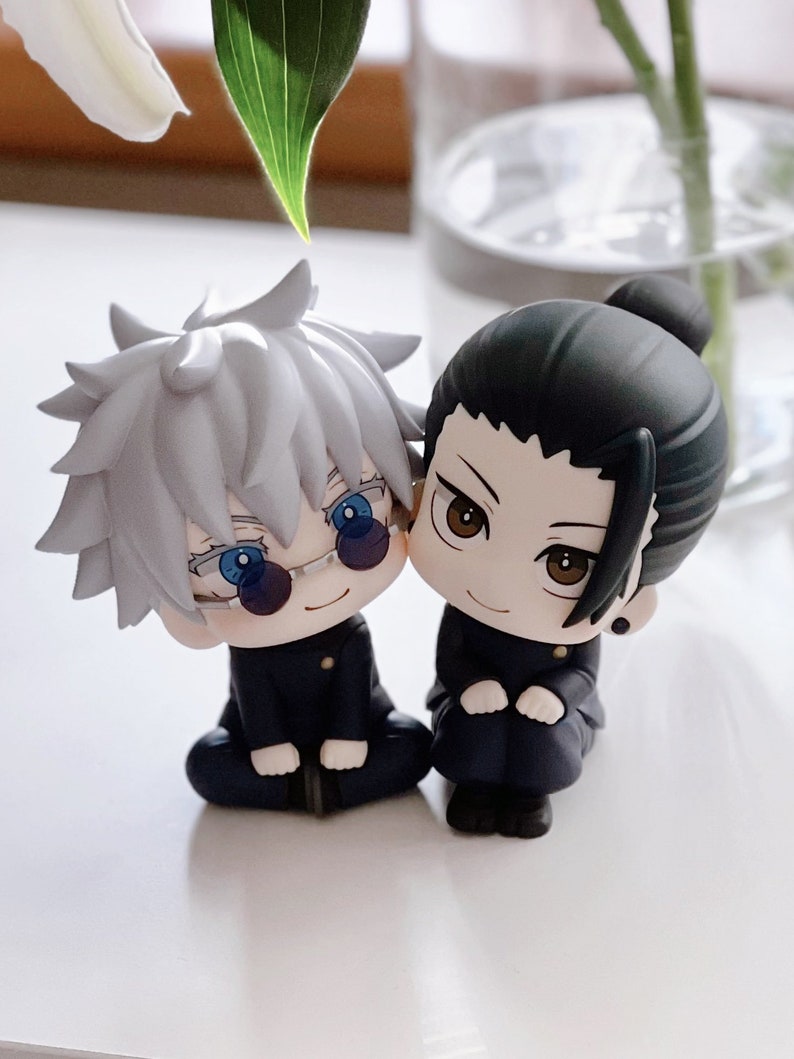 Anime Jujutsu Kaisen Cute Gojo & Geto 3D PRINTED Pop Toy Figurine Toy ...