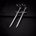 Silver Hoop Sword Earrings - Etsy