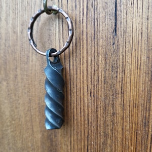 Hand Forged Twist Key Fob/ Keyring | Chunky, Tactile, Heavy - Etsy