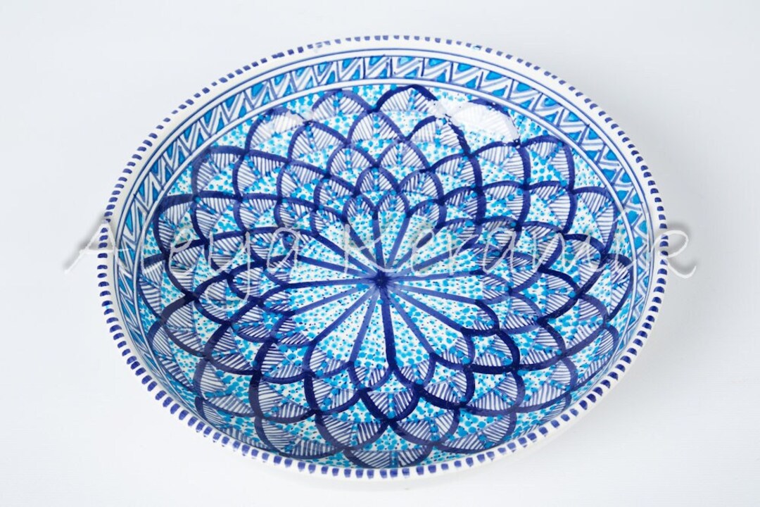 Handmade Shallow Clay Bowl From Tunisia:this Shallow Bowl is Ideal for ...