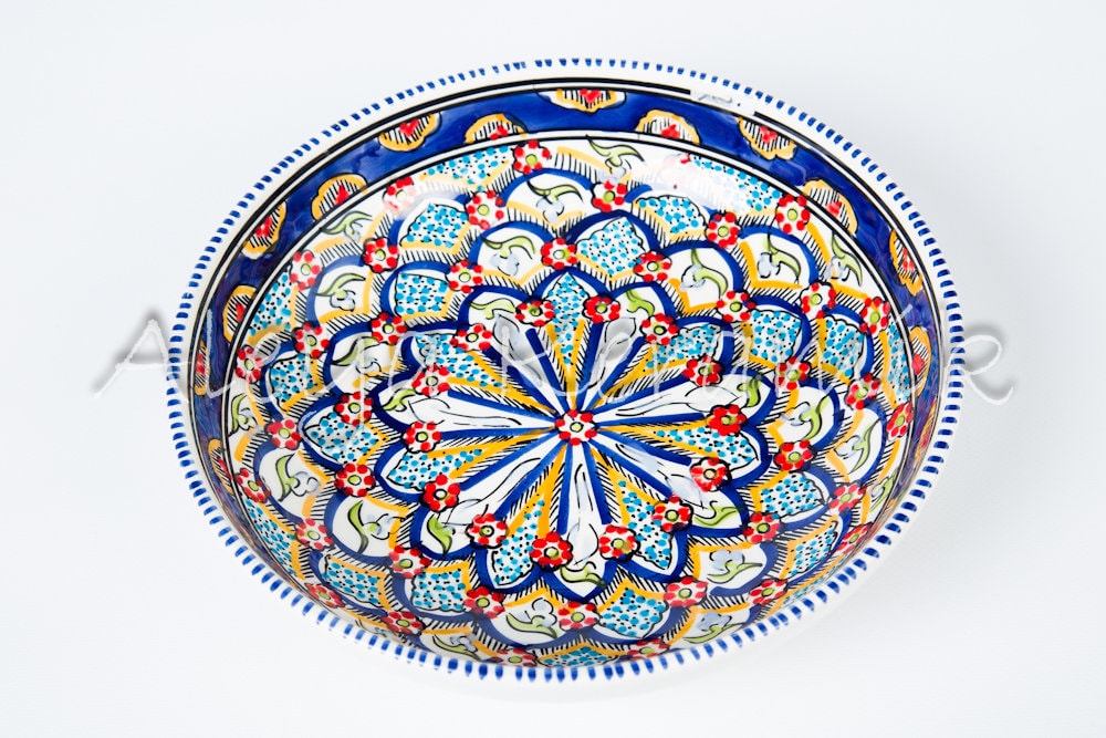 Handmade Shallow Clay Bowl From Tunisia:this Shallow Bowl is Ideal for ...