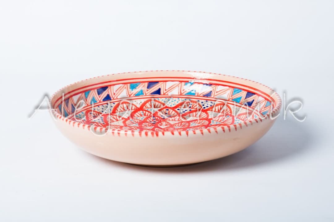 Handmade Shallow Clay Bowl From Tunisia:this Shallow Bowl is Ideal for ...