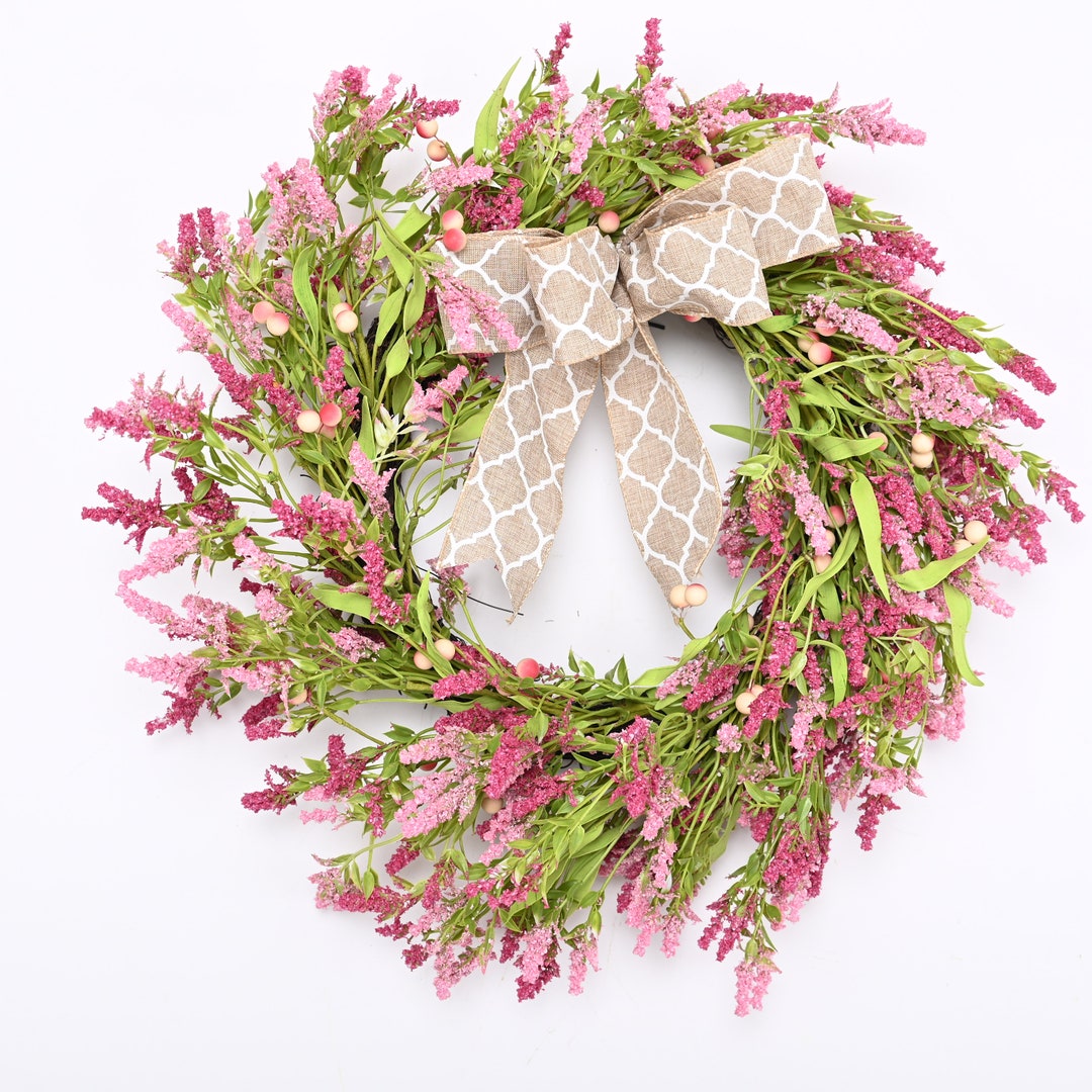 Front Door Wreath Every Day Wreath Spring Wreath Lavender Wreath Gift ...