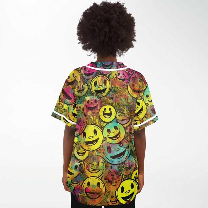 Rave Jersey Customizable Smiley Face Rave Jersey Rave Outfit ...